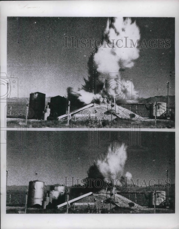 1955 A reactor exploding in a test at western site - Historic Images