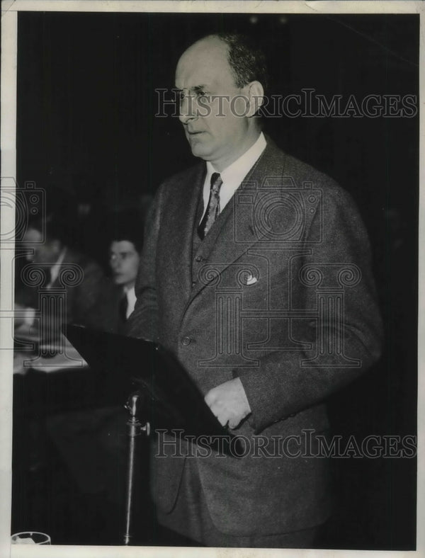 1933 Press Photo Henry Morgenthau Jr. Testifies Before House Ways & Me ...