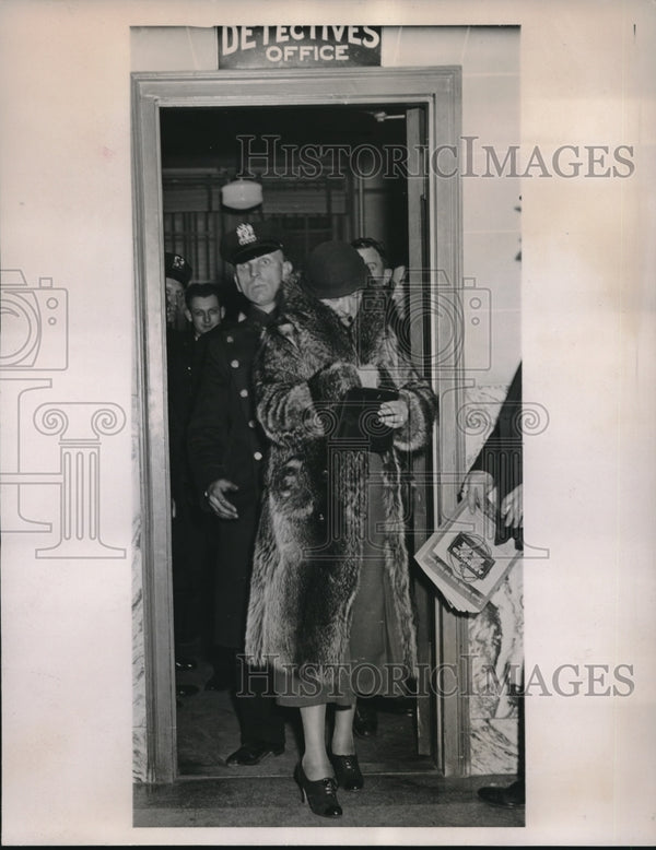 1936 Press Photo Mrs. Anna Scanlon, sister of Mildred McCabe who was m ...