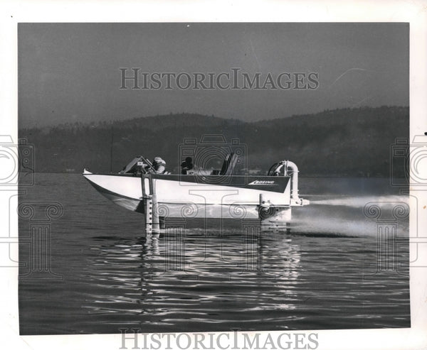 1963 Boeing Ship Pump Jet Hydrofoil Being Propelled By Jetting Water ...