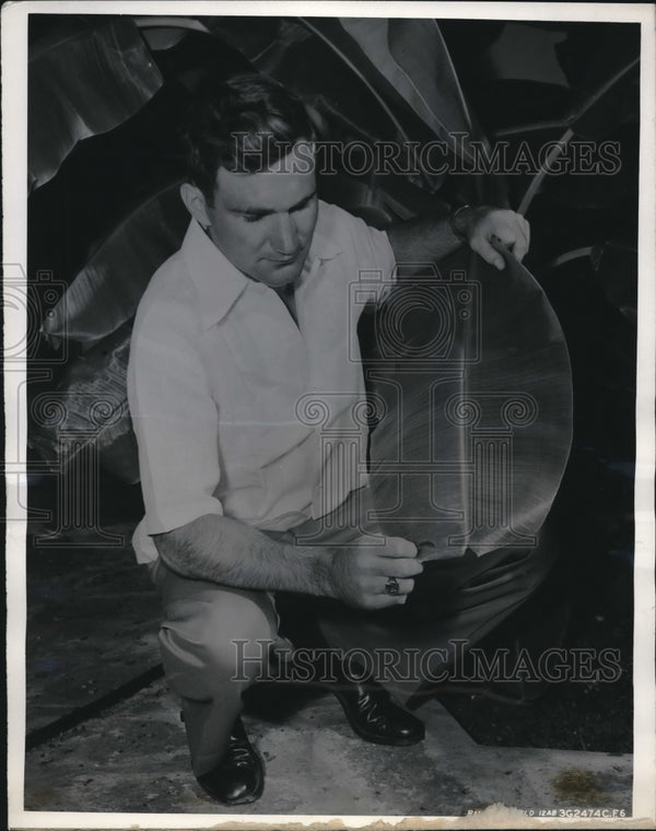 1943 Lt Lester Spieker Pilot at Randolph Field Tropical Plant ...