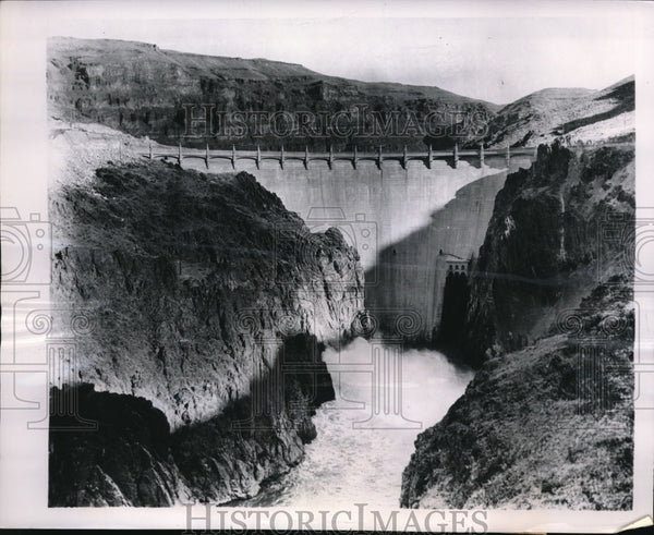 1949 Press Photo Owyhee Dam River Eastern Oregon Largest Dam - Historic ...