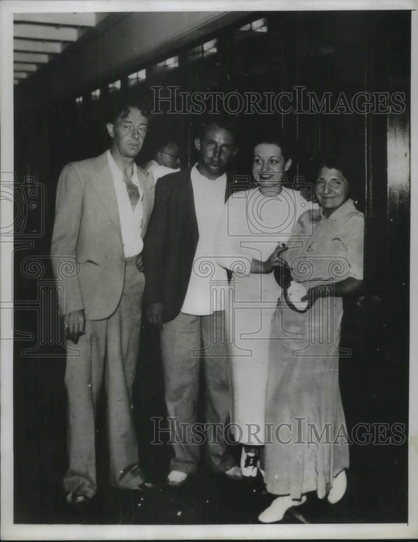 1934 Phillip Muir, G. Shindel, Betty Roberts, Mrs Edna Politz ...