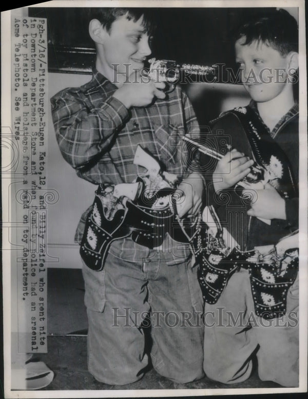 1950 Eugene Kato and Billy Zeifel overnight in Downtown Dept. Store ...