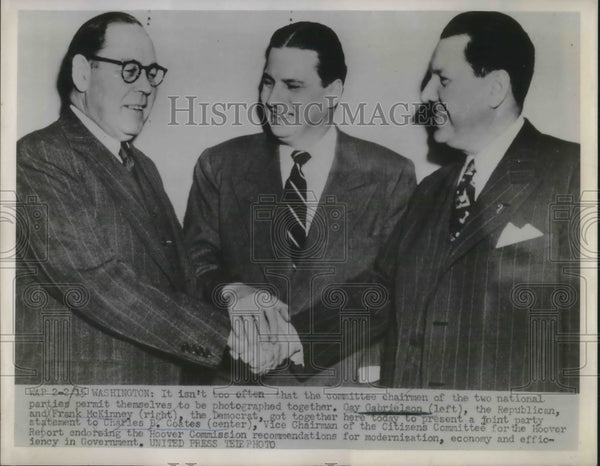 1959 Guy Gabrielson & Frank McKinney joint party to Charles - Historic ...