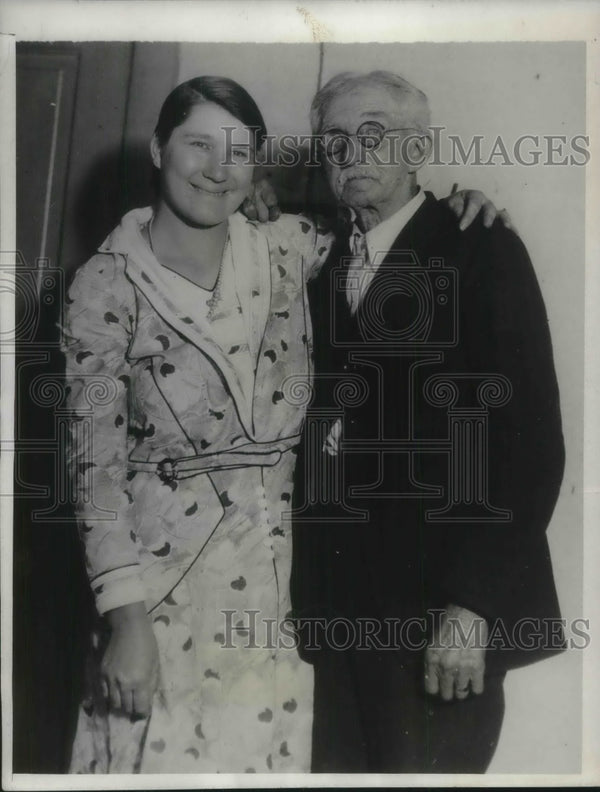 1931 War Veteran Aaron Fretz with his bride Bertha Eckert. - Historic ...