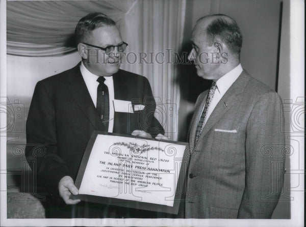1957 Chicago, Gen Alfred Gruenther, Pres of US Red Cross - Historic Images