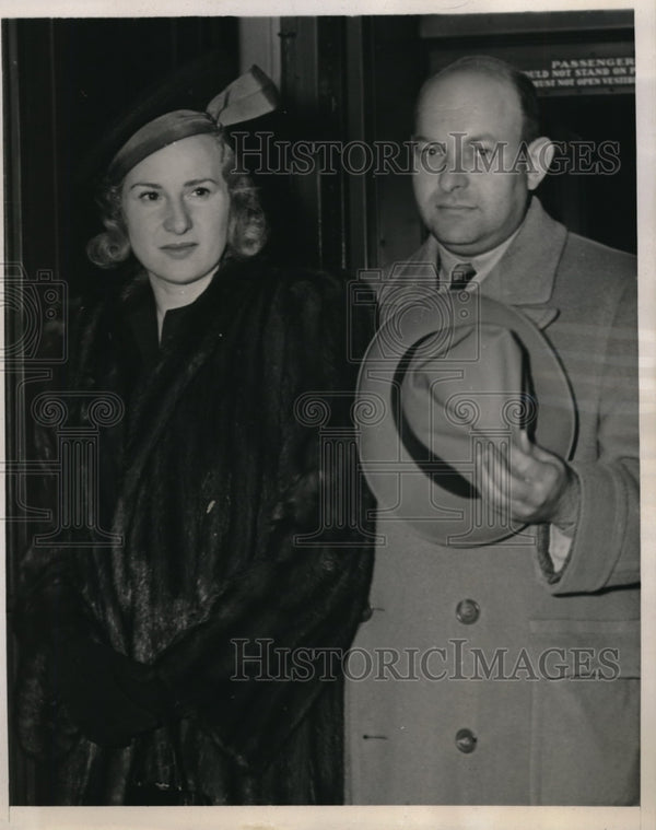 1939 New York Film Executive Charles Einfeld and Mrs. Einfeld ...