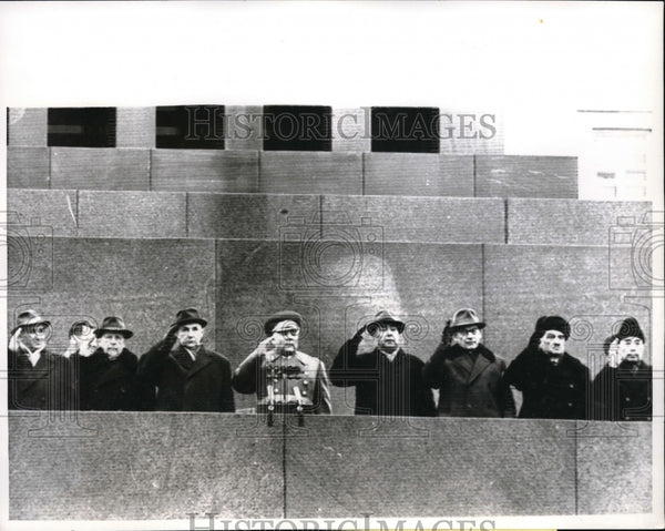 1964 Communist Heads Stand On Lenin Tomb And Salute Bolshevik Rev ...