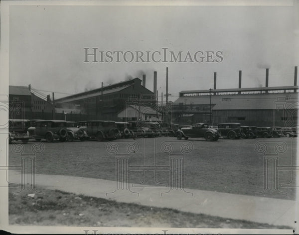 1934 Press Photo Illinois Steel Mills in Chicago Steel Strike ...