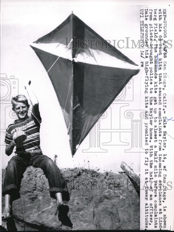 1958 San Diego California Dale Naylor Lindberg High Flying Kite ...