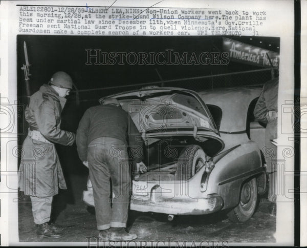 1959 Press Photo Gov Freeman Sends National Guard to Albert Lea, MN ...