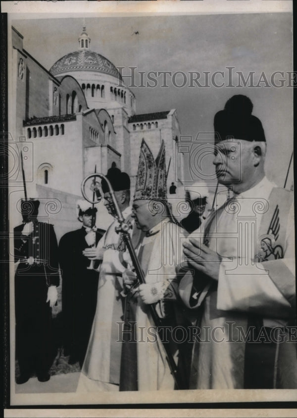 1959 The Cardinal Spellman in the procession at dedication ceremony ...