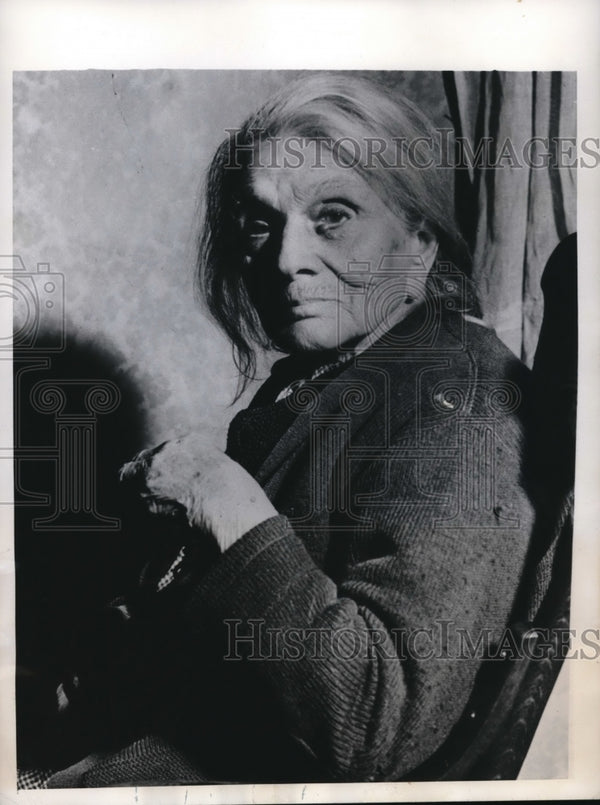 1947 Press Photo The dignity and pride of the old Mrs. Lydia Pope - ne ...