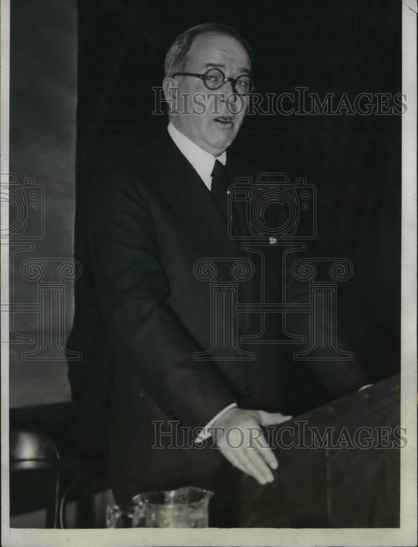 1933 Press Photo Edward A. O'Neal Speaking At Opening Of Annual Nation ...