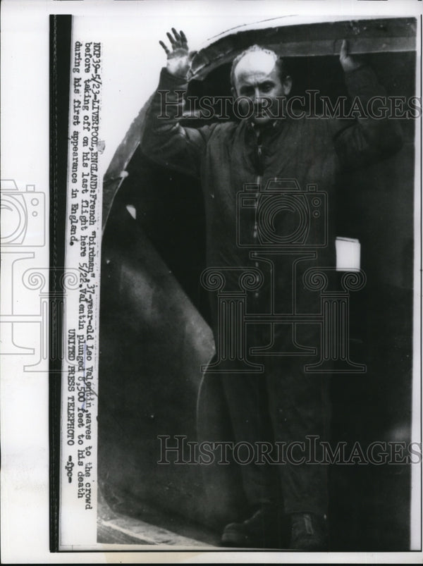 1956 Press Photo Leo Valentin, Liverpool, England. - ned36698 ...