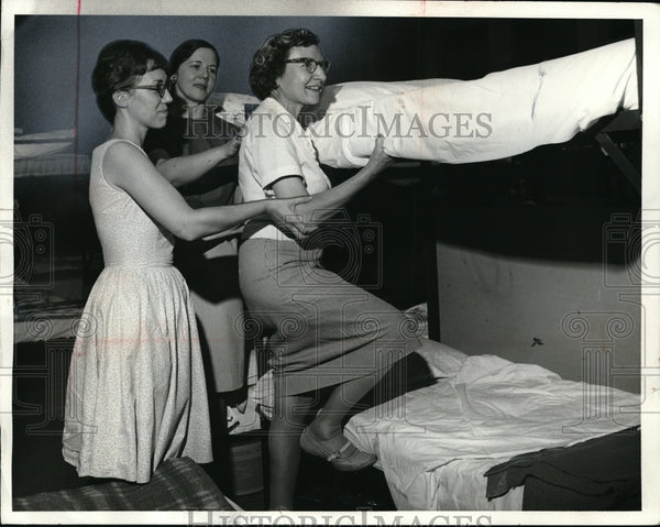 1967 Press Photo Mrs. Mark K. Poole,Mrs. Robert Runge and Miss Katie F ...