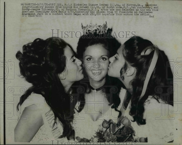 1970 Press Photo Kimberly Dianne Graham, new Miss America Teenager win ...