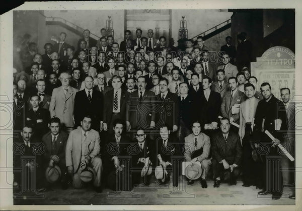 1938 Foreign Delegates to Pan-American Labor Congress - Historic Images