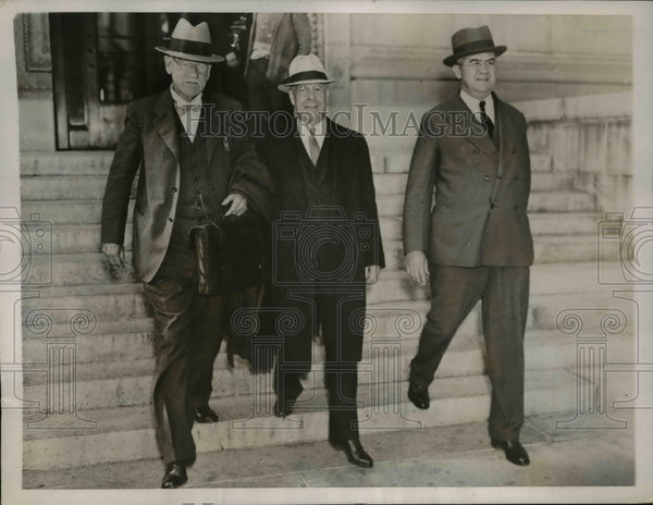 1935 Press Photo Justices Frank F Lloyd, Ralph Dongers & Harry Heher ...