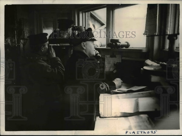1941 Press Photo The Naval Lookout Post on Giant Sea Fort of Southern ...