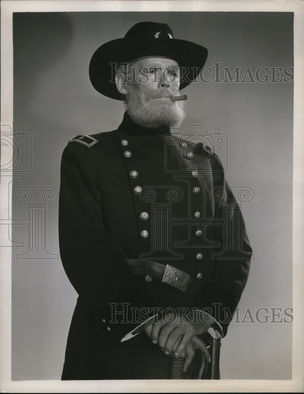 1952 Press Photo Henry Hull in Brigadier by Rupert Hughes on CBS ...