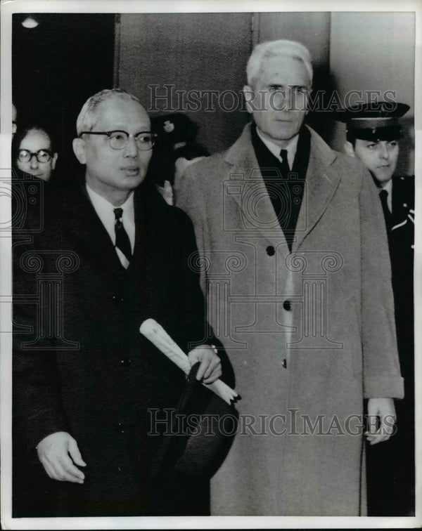 1968 UN Secretary General U Thant arrives in Paris - Historic Images