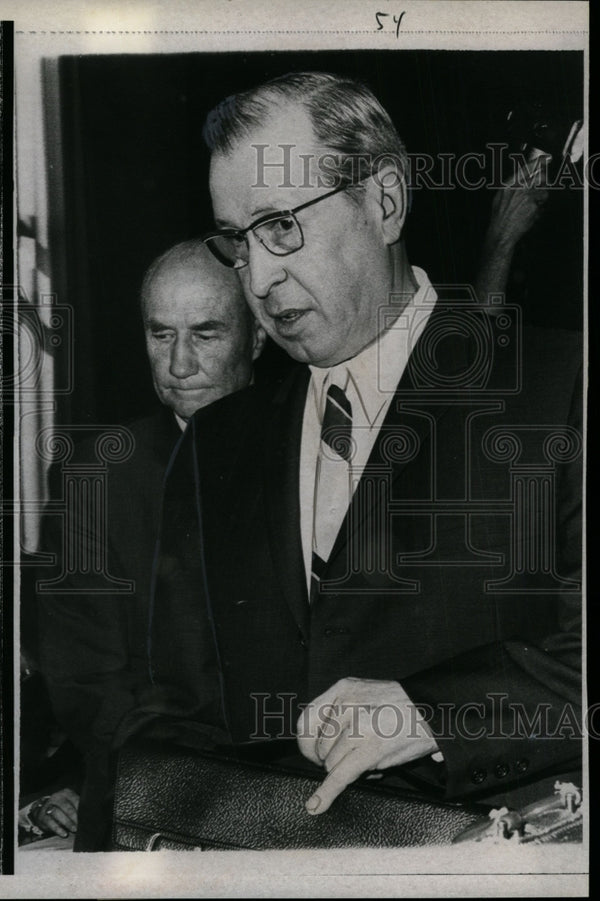 1969 Press Photo Judge clement F. haynsworth, Jr. at Senate judiciary ...