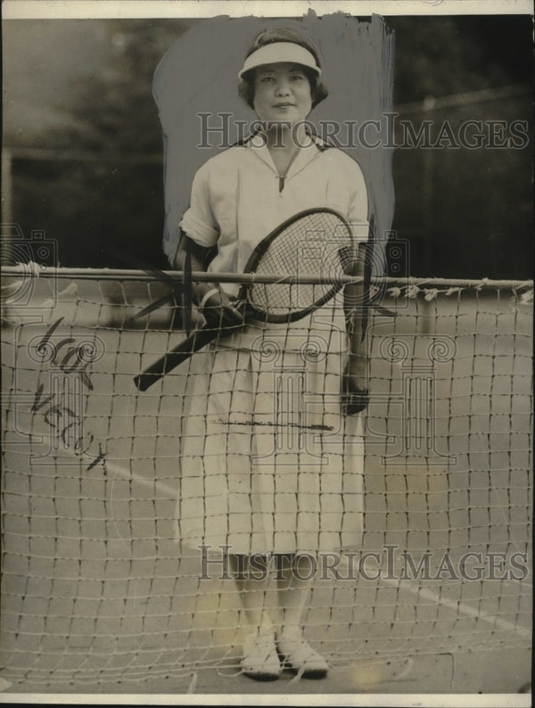 1925 Press Photo Tokuko Moriwake First Japanese Women to Compete in Am ...