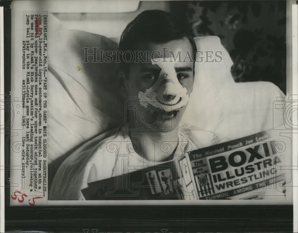 1965 John Erb of Loyola Sophomore injured in Miami-Loyola Game ...