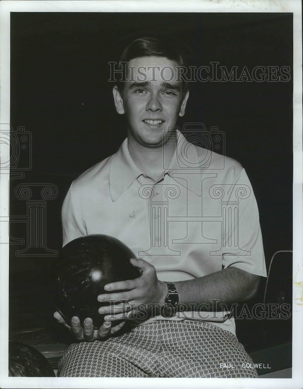 1975 Professional Bowler Paul Colwell at PBA Denver Open - Historic Images