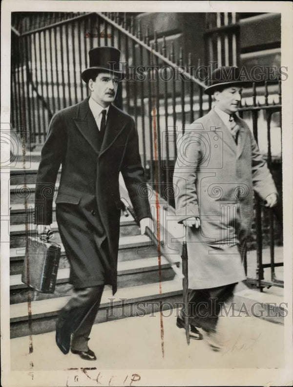 1936 Press Photo Foreign Minister Anthony Eden leaves10 Downing Street ...