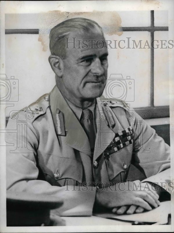 1942 Press Photo Gen. Sir Archibald Wavell, British Cmdr in Pacific ...