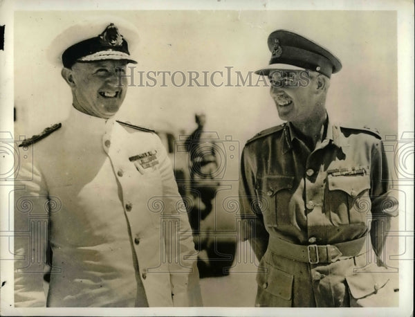 1941 Adm. Sir Andrew Cunningham & brother Lt Gen Sir Alan C. - Historic ...