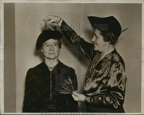 1938 Press Photo New York Helen Z.M. Rodgers Nominee for Congress at L ...