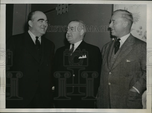 1938 New York Big League Baseball Meetings Open NYC - Historic Images