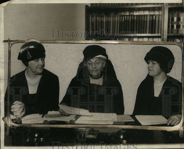 1925 Press Photo Mary T. Norton, Florenia P. Kahn, Edith Rogers Congre ...