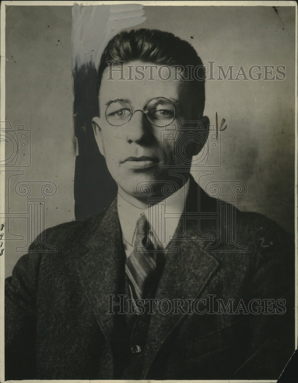 1924 Press Photo Dr. Raymond D. Thiery, Charged with Murder of Brother ...