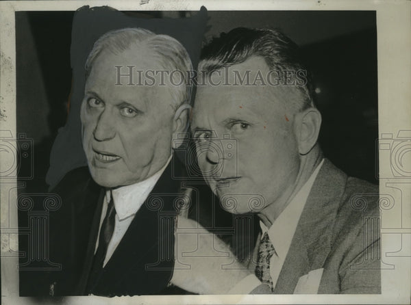 1939 Press Photo Dr George Truett, Dr Ellis Fuller at Baptist Congress ...