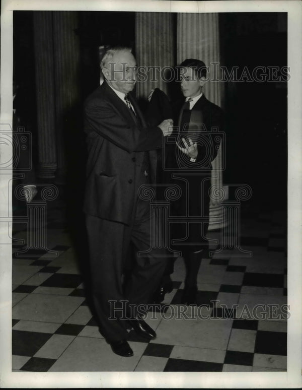 1939 Press Photo Page Richard Palmer & Senator Walter George of Georgi ...