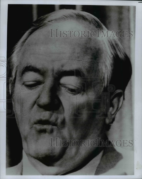 1976 Press Photo Portrait Of Hubert Humphrey - nep05147 - Historic Images