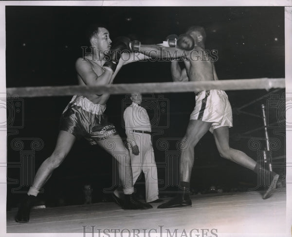 1938 Press Photo Bradley Lewis Budy Waterman Boxing Champions New York ...