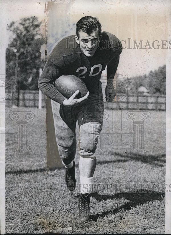 1934 Press Photo Steve Toth of Toledo Ohio fullback for Wildcats - nes ...