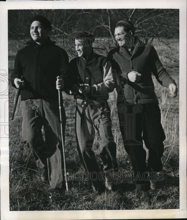 1939 Press Photo Summit NJ Arturo Godoy, Tippy Larkin & Patrick E Comi ...