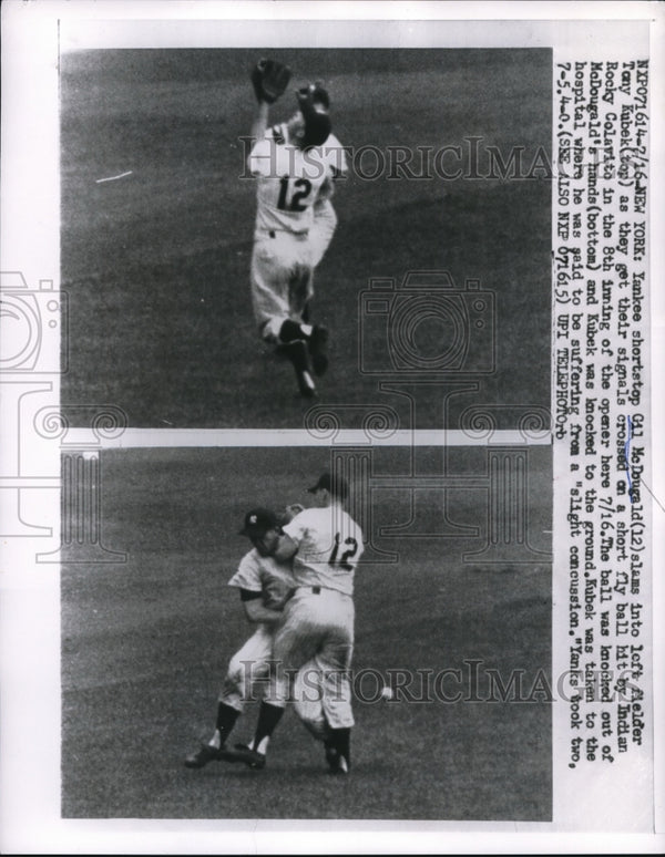 1959 Press Photo NYC Yankee SS Gil McDougald & Tony Eubek - nes25766 ...