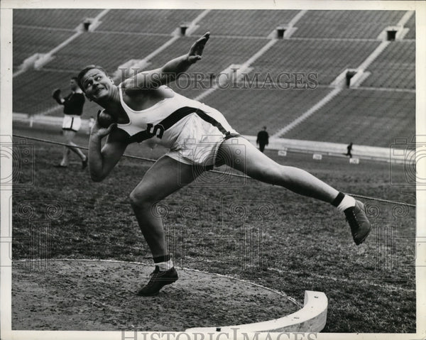 1939 Press Photo LA Calif Stan Anderson Stanford Us shot putter of 52 ...