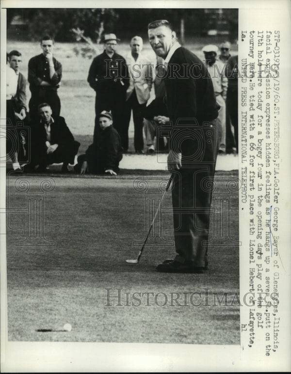 1960 Golfer George Bayer tied with Lionel Hebert at golf Tourney ...