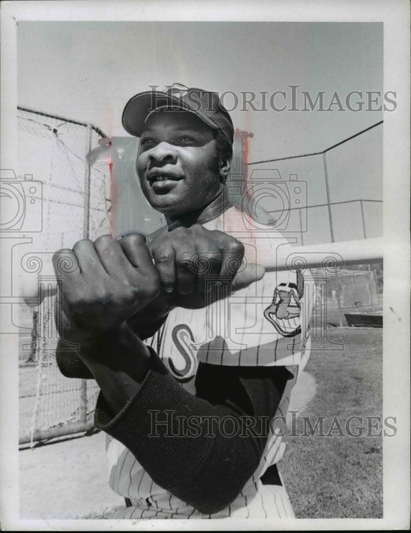 1971 Press Photo Cleveland Indians outfielder Roy Foster - net05727 ...