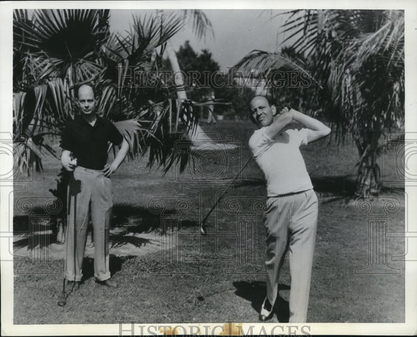 1935 Louis L & Edwin R Barth golf at Miami Biltmore in Florida ...