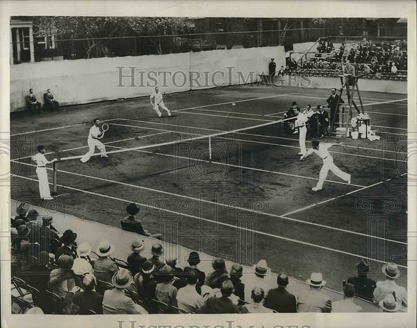 1933 George Lott in United States Davis Cup - Historic Images